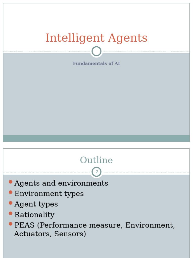 Understanding Intelligent Agents in AI | PDF | Artificial Intelligence ...