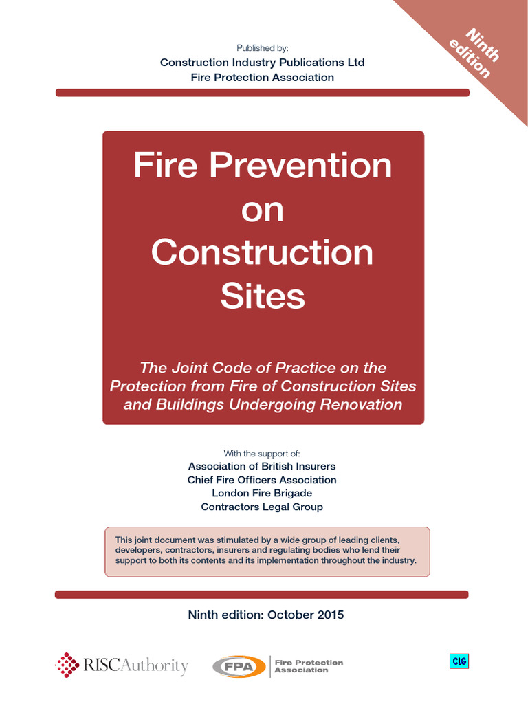 Fire Prevention Code for Construction Sites | PDF | Fire Safety ...