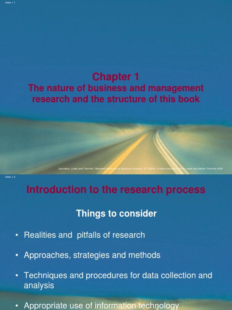 CH 1 The Nature of Business & Management Research - pp01-4 | PDF | Data ...