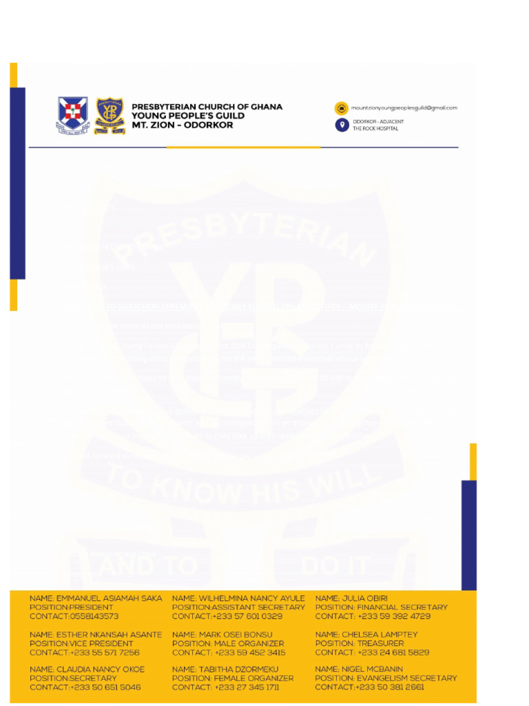 Invitation To District Council | PDF