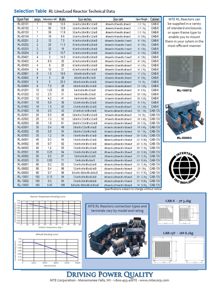RL Selection Tables 4 | PDF | Energy Technology