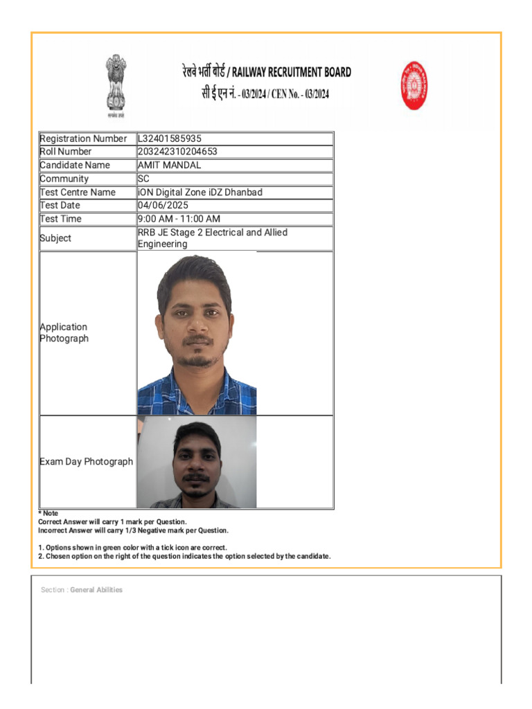 RRB Je Re Exam Questions Paper | PDF | Multiple Choice | Liquids