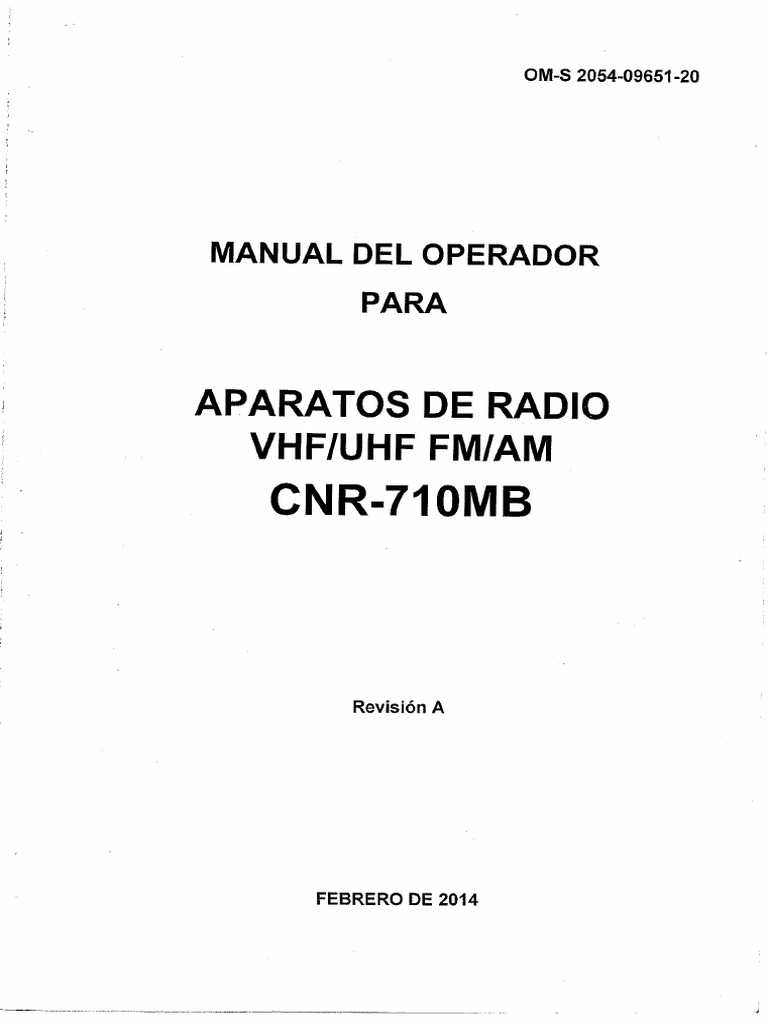 Manual Del Operador ELBIT 710 (CAP 1) | PDF