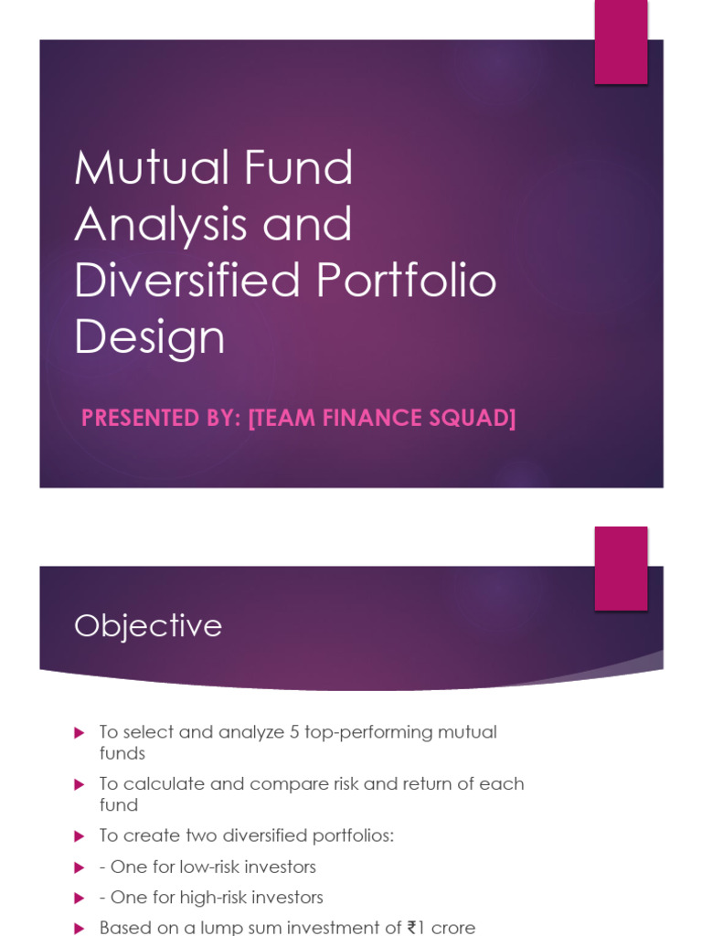 Mutual Fund Portfolio Analysis and Design | PDF | Asset Allocation ...