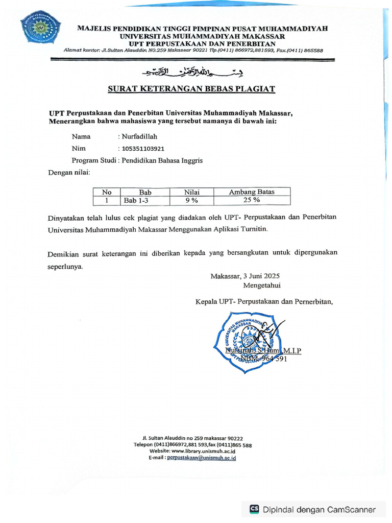 Hasil Turnitin | PDF