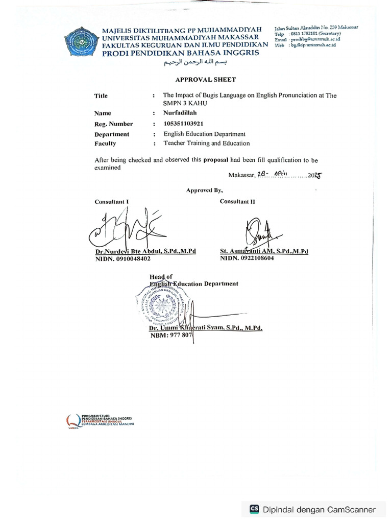 Approval Sheets | PDF