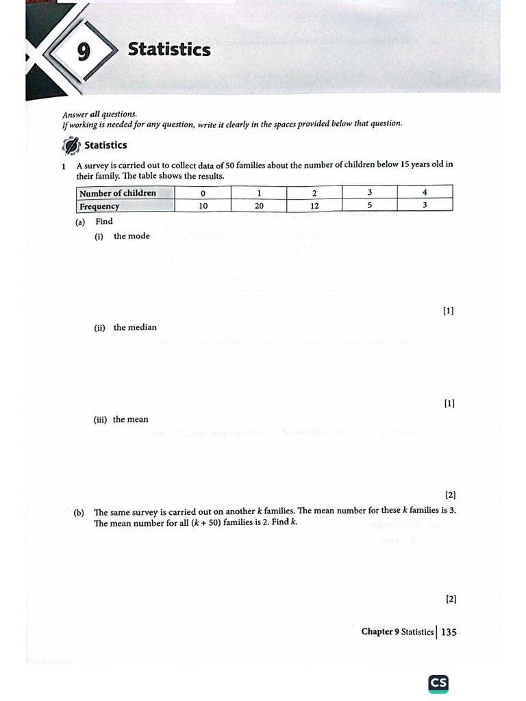 Ace Mathematics CHP 9 Statistics | PDF