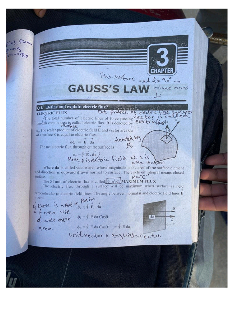 Guass's Law by Electromagnetic Book (1) | PDF