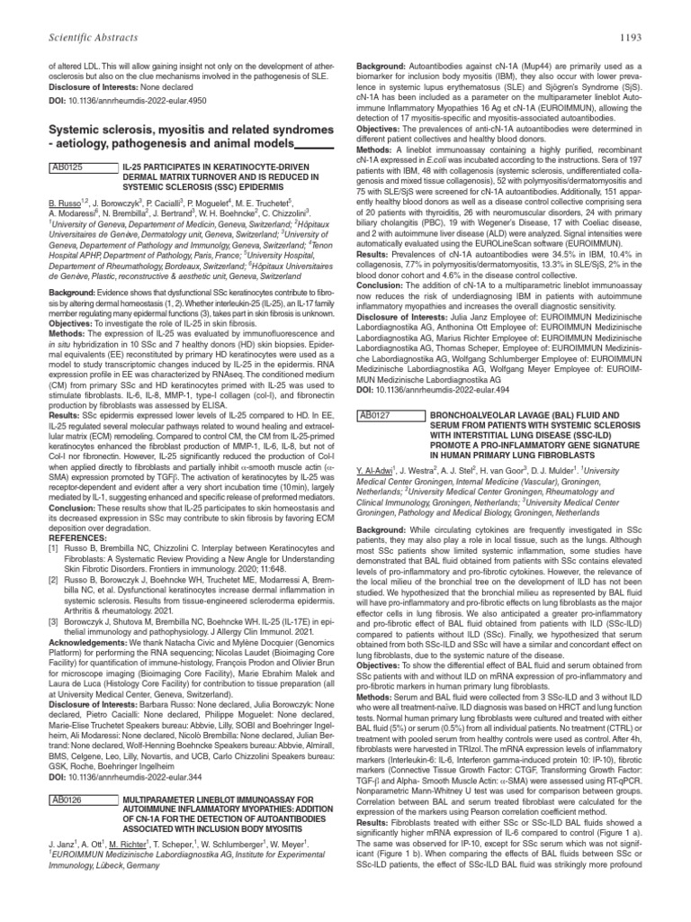 Ab0127 Bronchoalveolar Lavage Bal Fluid and Serum From 1t97h2qv | PDF ...