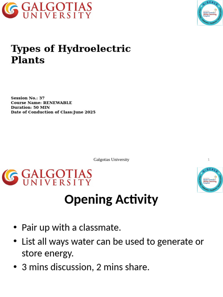 Types of Hydroelectric Power Plants | PDF | Hydroelectricity ...