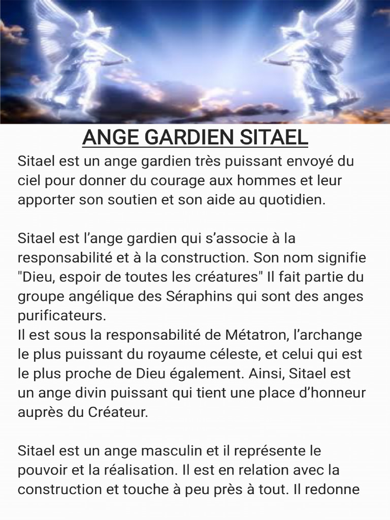 Ange Gardien Sitael | PDF
