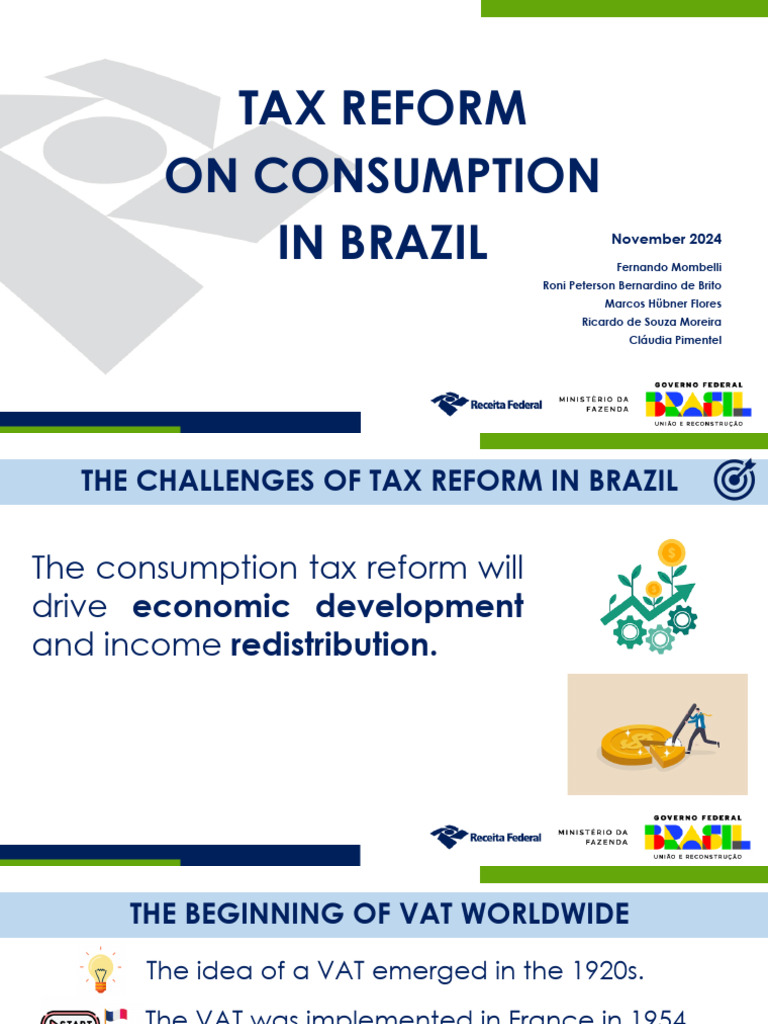Brazil's Consumption Tax Reform Overview | PDF | Taxes | Value Added Tax