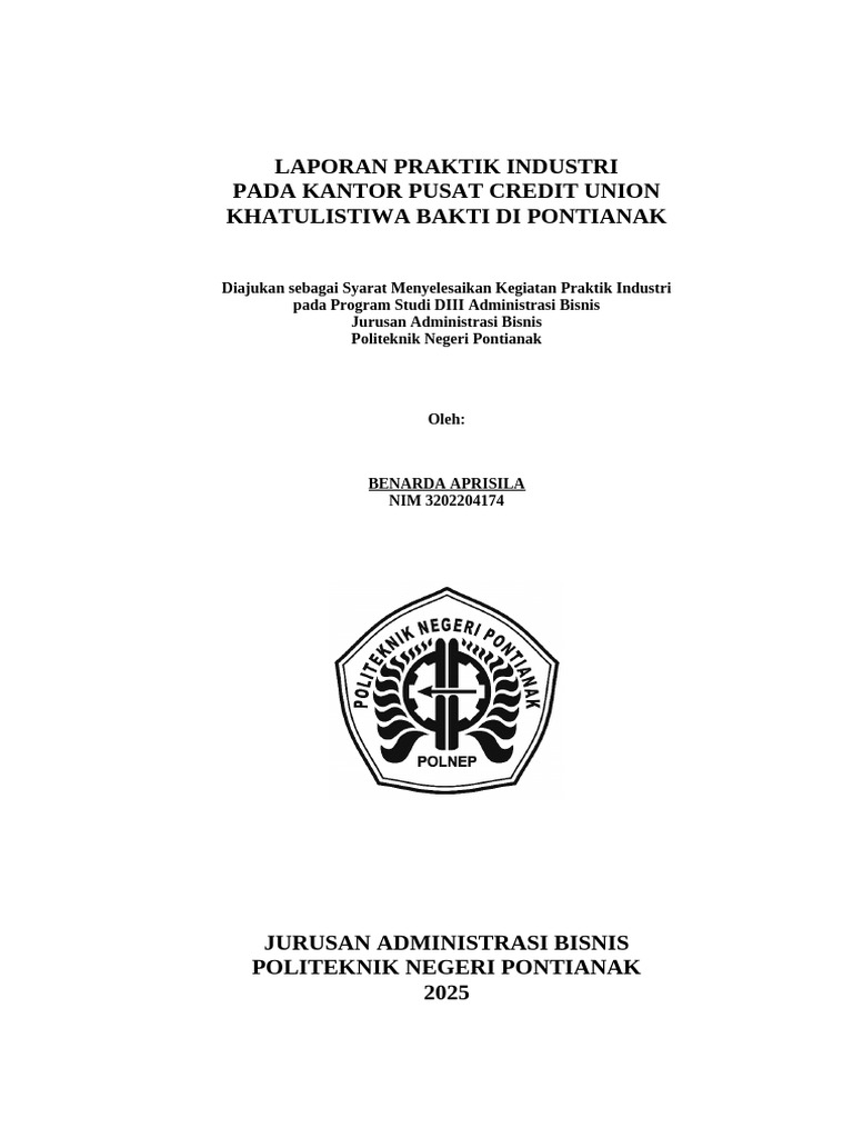Laporan Praktik Industri di Credit Union | PDF