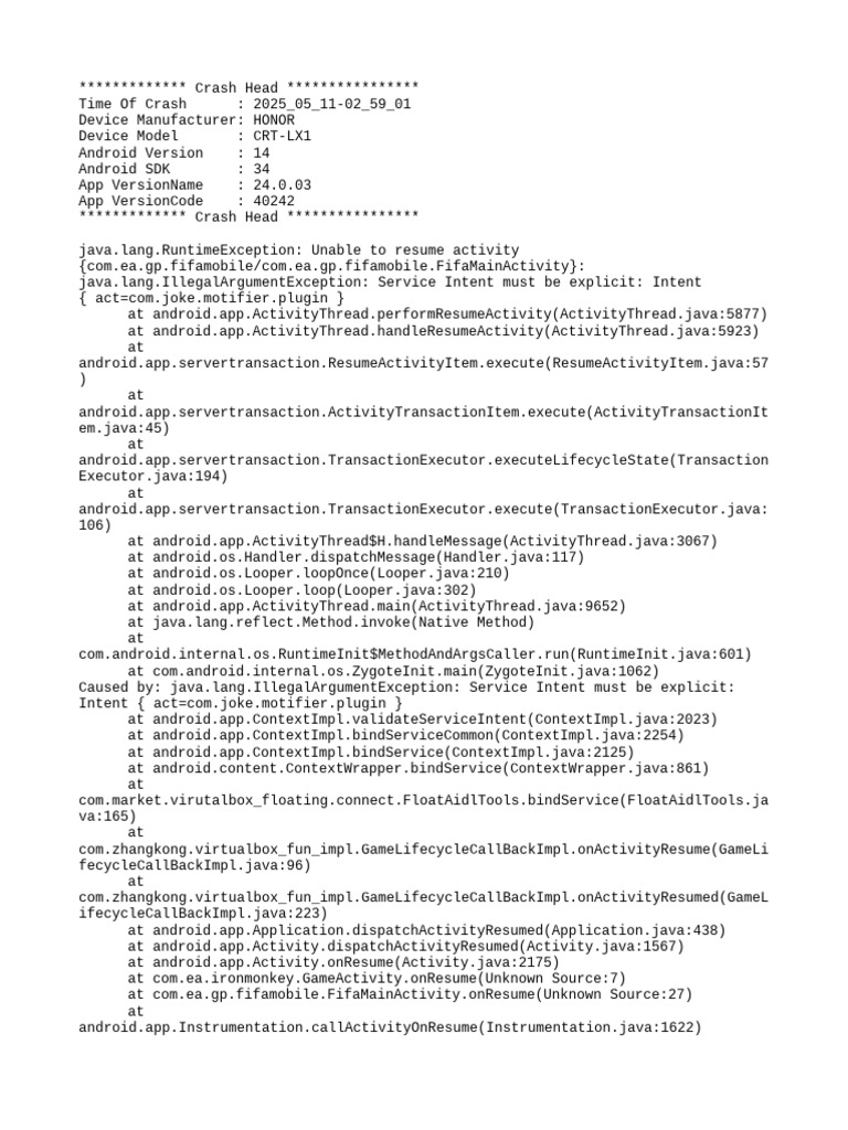 Mod Menu Crash 2025 05 11-02 59 01 | PDF | Java (Programming Language) | Android (Operating System)