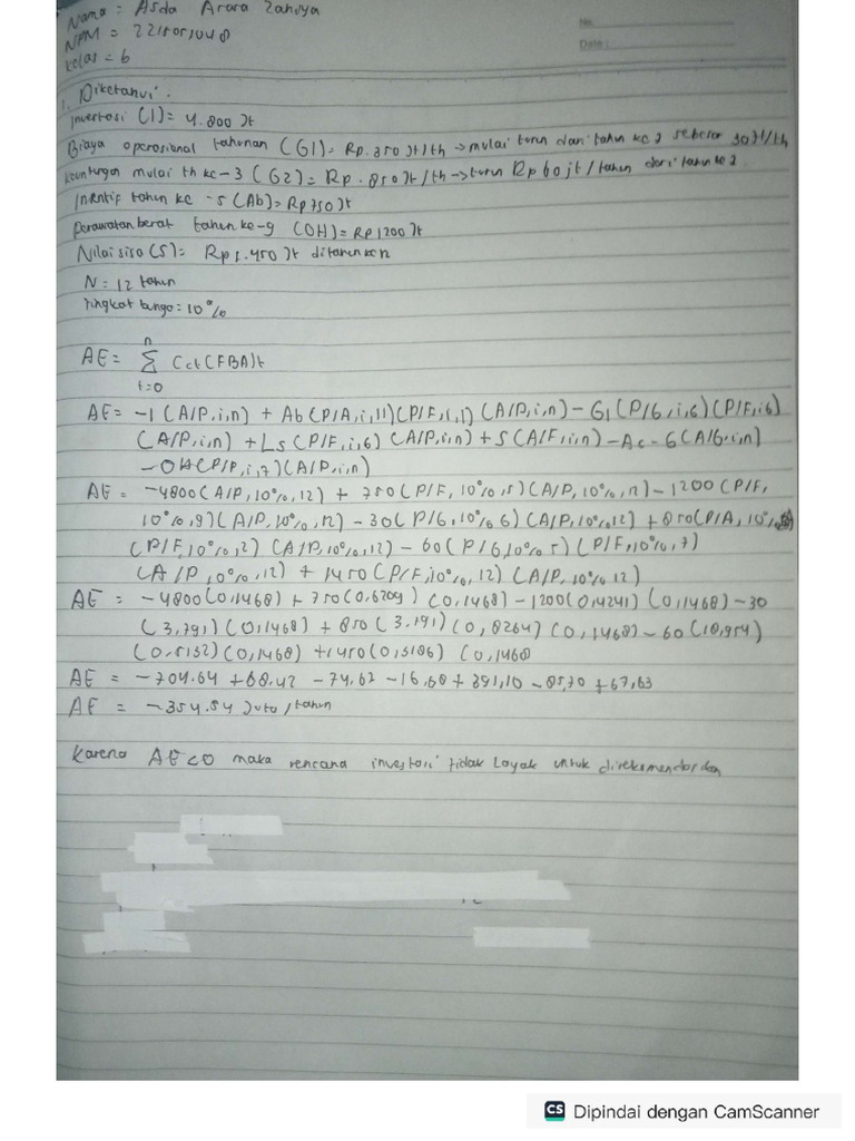 Asda Arwa Zahiya - UAS EKOTEK Kelas B Genap | PDF