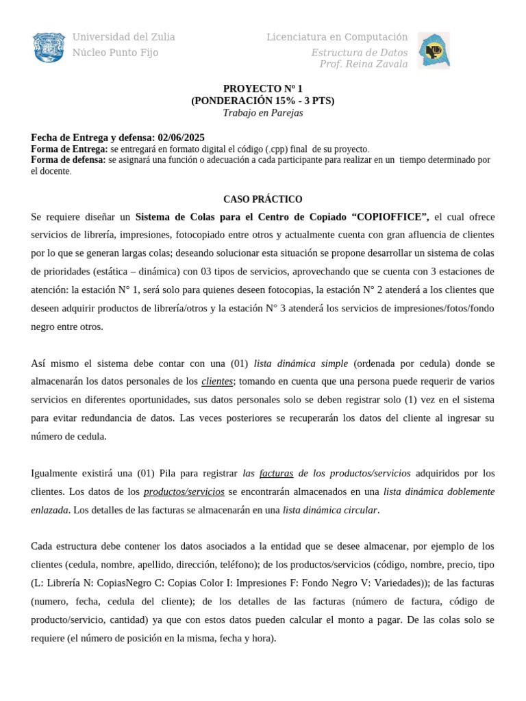 Proyecto EDD I-2025 | PDF | Factura | Biblioteca (informática)