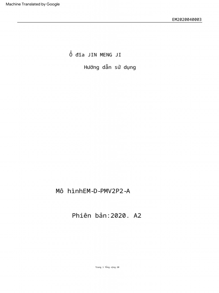 Jin Meng Dịch | PDF