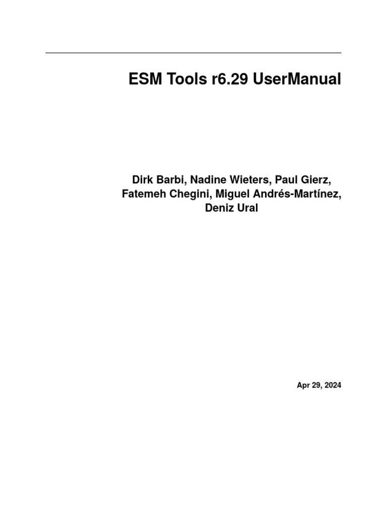 Esm Tools Readthedocs Io en 1102 Documentation Cookbook Entry On How To ...