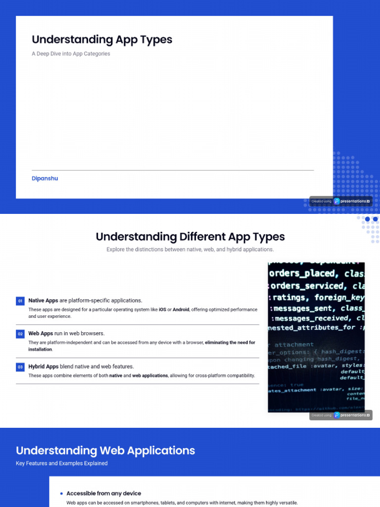 Types of Apps - Native, Web, and Hybrid | PDF