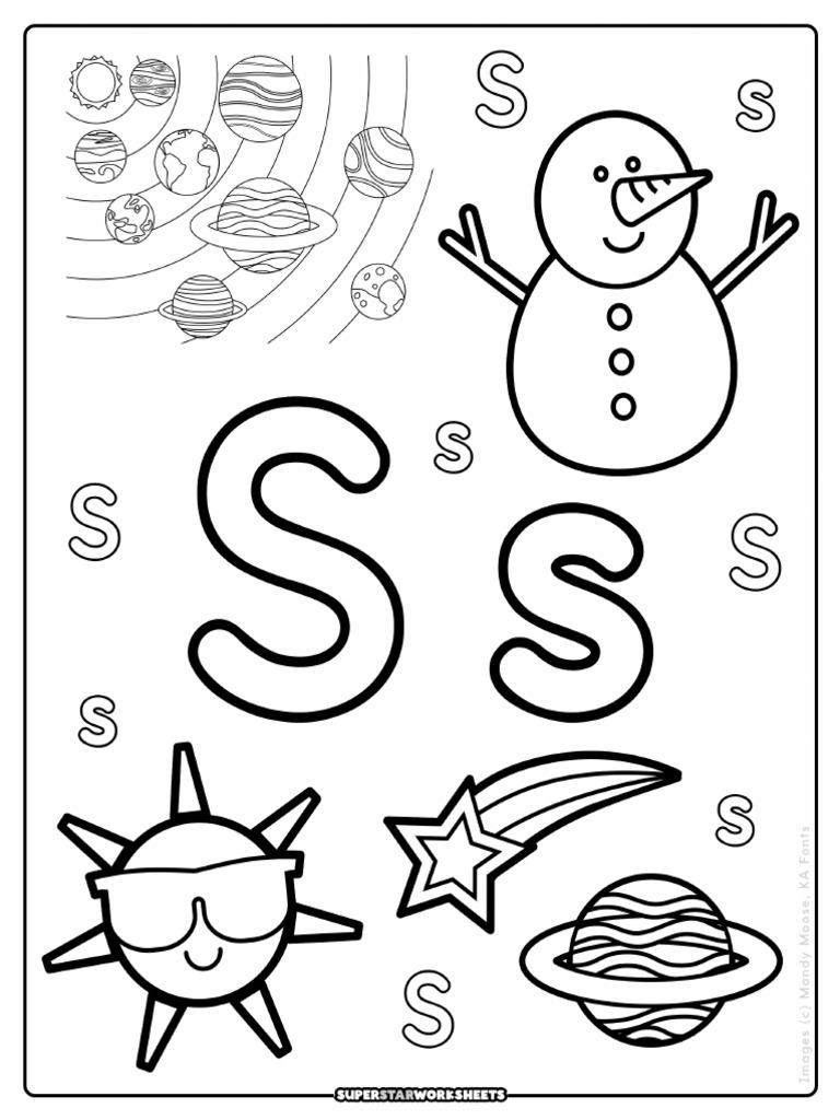 Letters Coloring Page 2 | PDF
