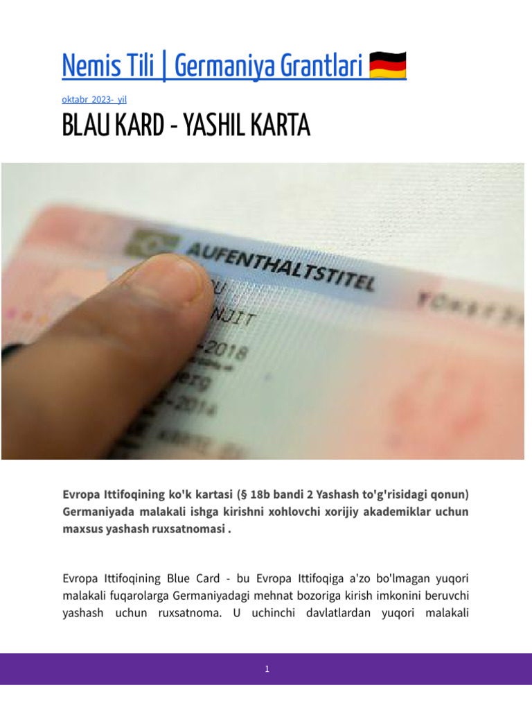 @nemis Tili Kanal Blau Karte | PDF