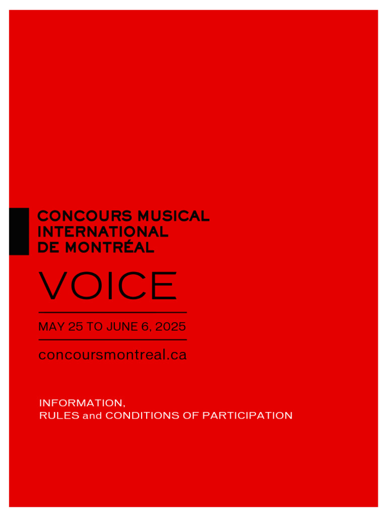 Cmim Voice2025 Information Rules and Conditions of Participation - 03 ...