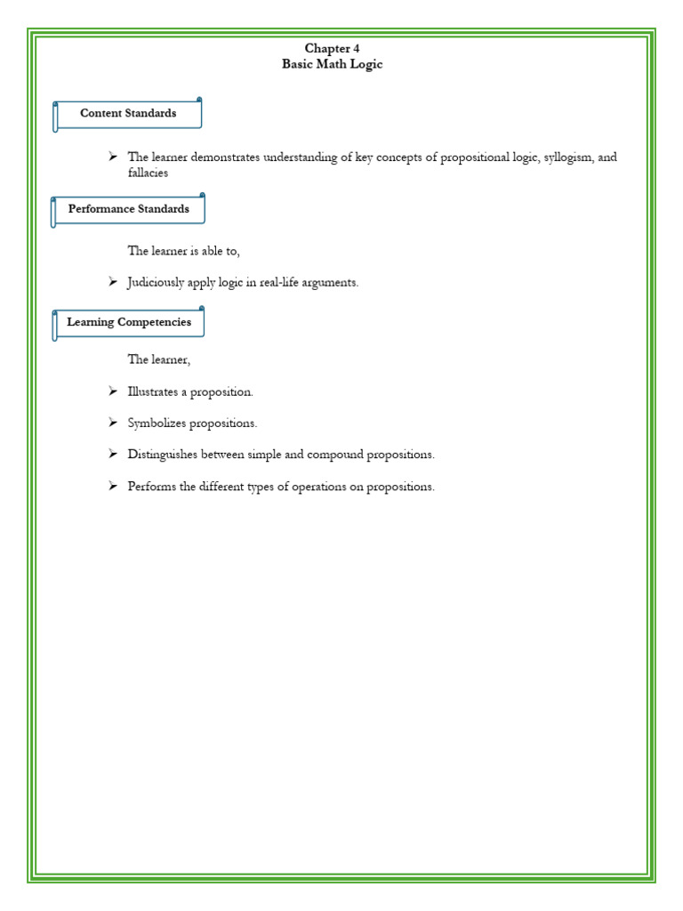 Chapter 4 - Basic Logic - 1 | PDF | If And Only If | Logic