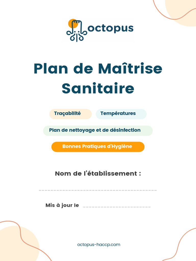 Guide du Plan de Maîtrise Sanitaire | PDF | Hygiène des mains | Nourritures