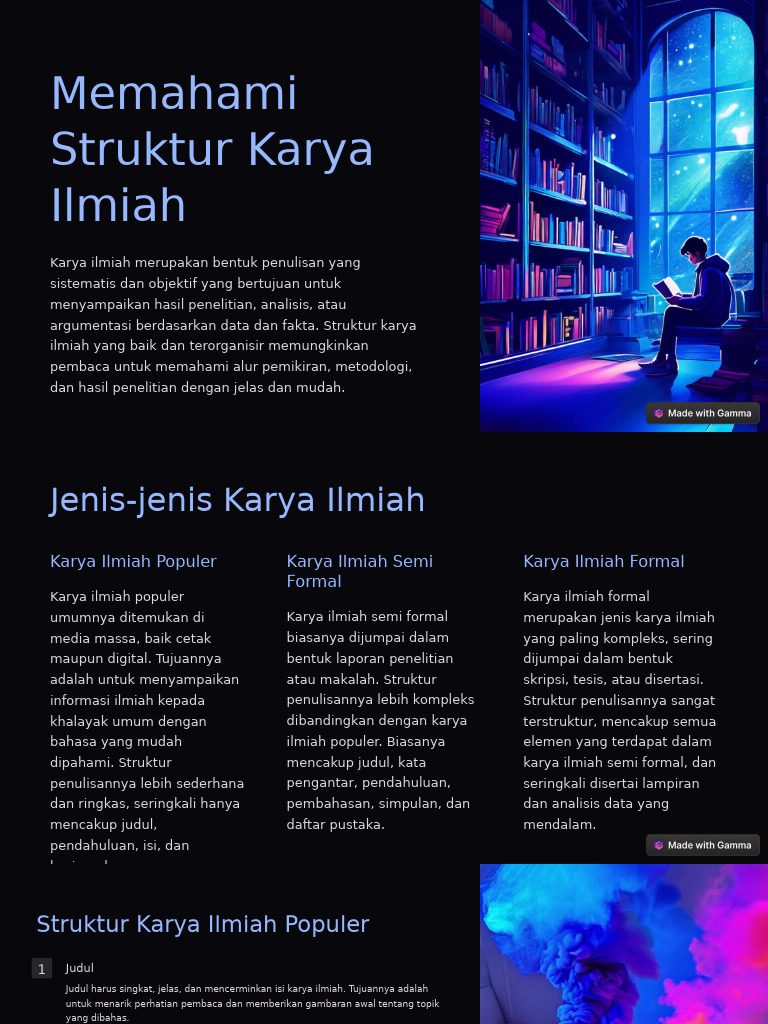 Topik 2 Memahami Struktur Karya Ilmiah | PDF