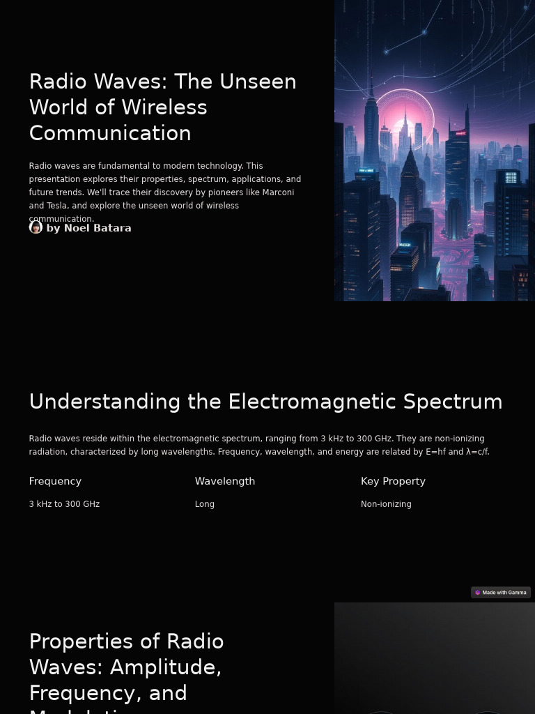 Radio Waves The Unseen World of Wireless Communication | PDF | Radio ...