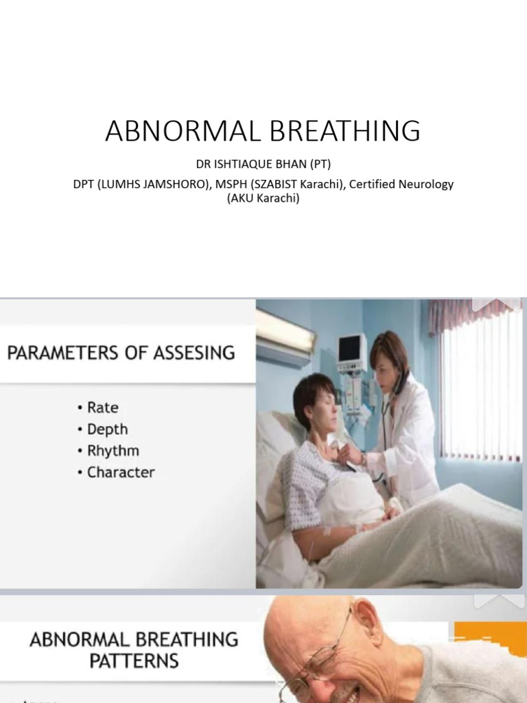 Abnormal Breathing Simhs Physiology 2023 | PDF