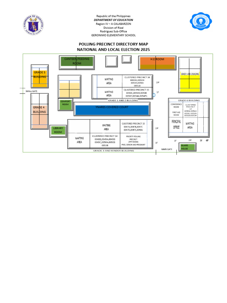 New Ges Polling Precinct Directory Map | PDF