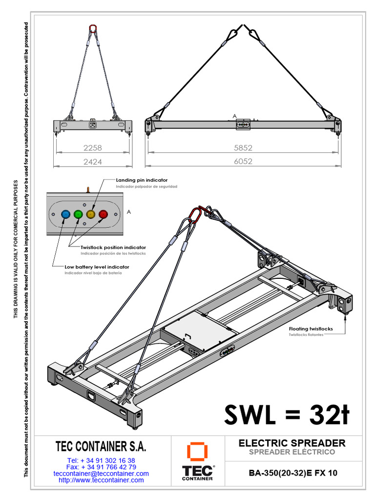 BA 350 FICHA 7 Electric Spreader | PDF