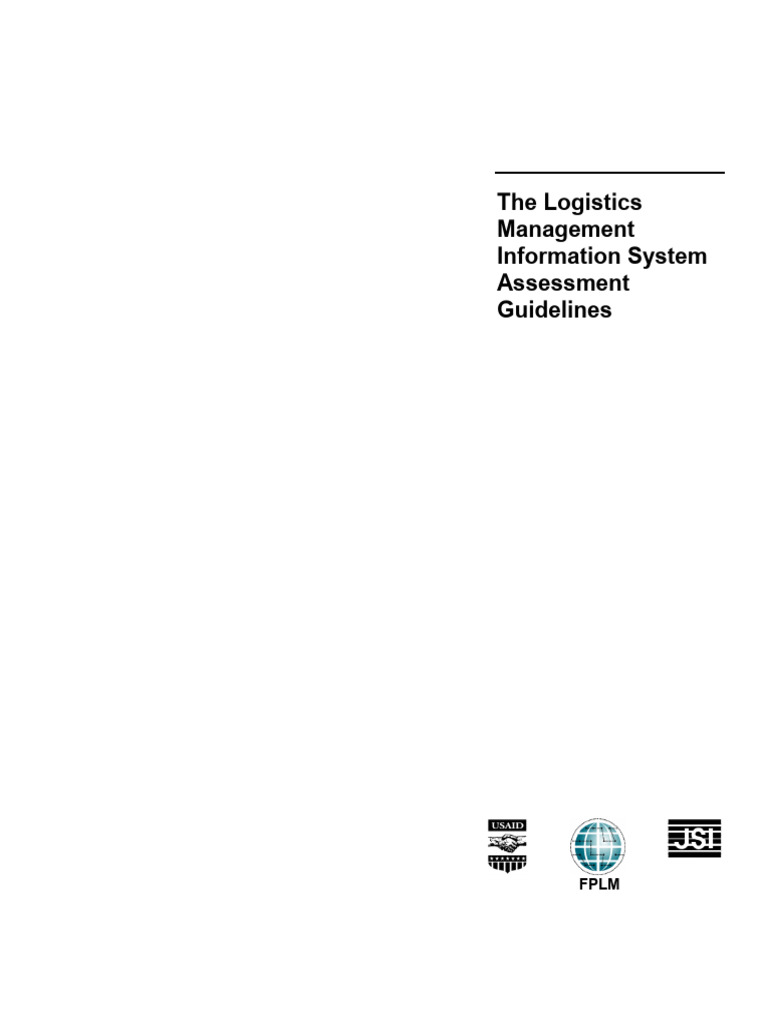 FPLM LMIS Assessment Guidelines | PDF | Logistics | Inventory