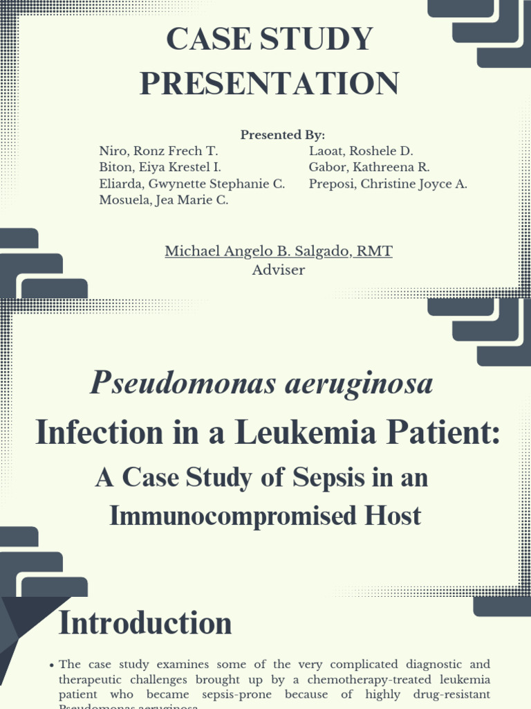 Case Study Group 2 PDF | PDF | Pseudomonas Aeruginosa | Antimicrobial ...