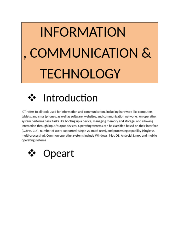 Understanding ICT Skills and Tools | PDF
