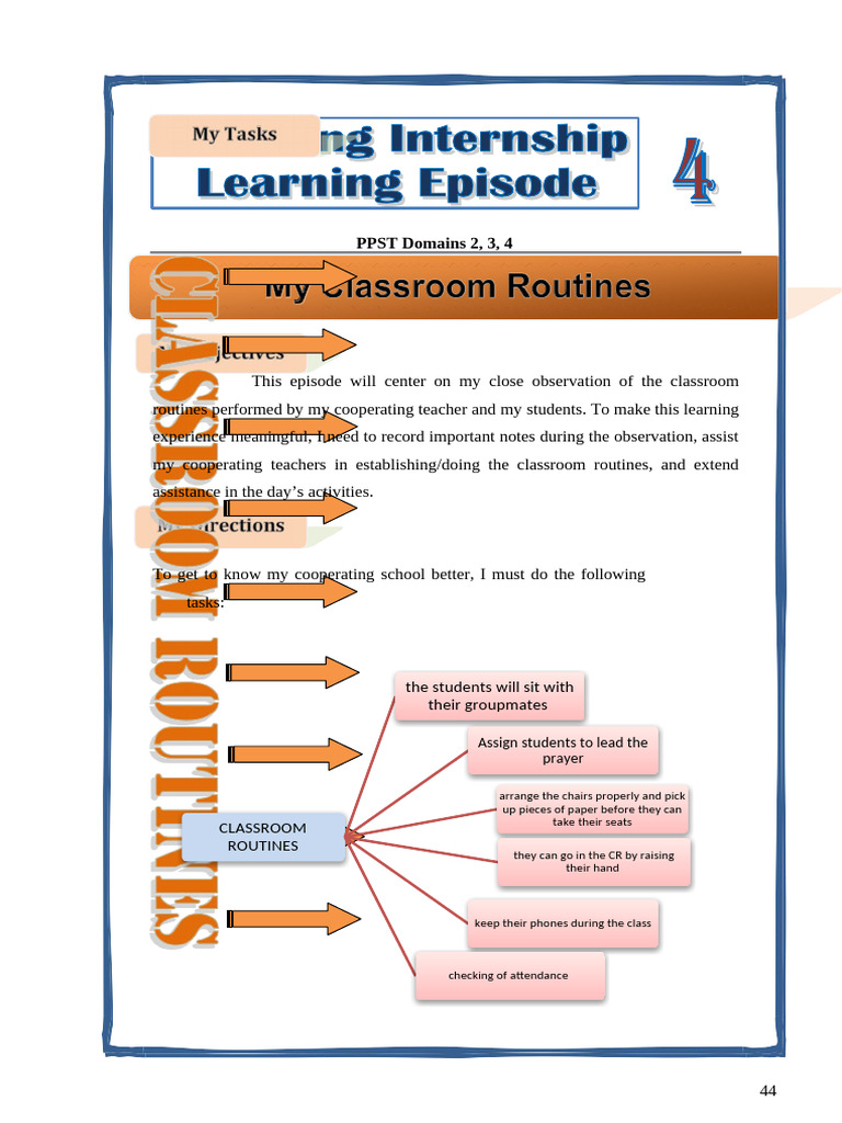 Episode 4 - My Classroom Routines Nepomuceno | PDF | Teachers | Classroom