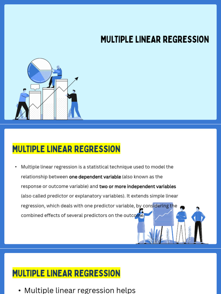 Multiple Linear Regression | PDF | Regression Analysis | Dependent And Independent Variables