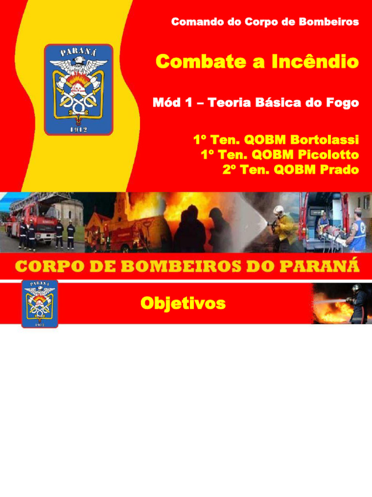 Mod. 01 - TEORIA BÁSICA DO FOGO REVISADO | PDF | Calor | Combustão