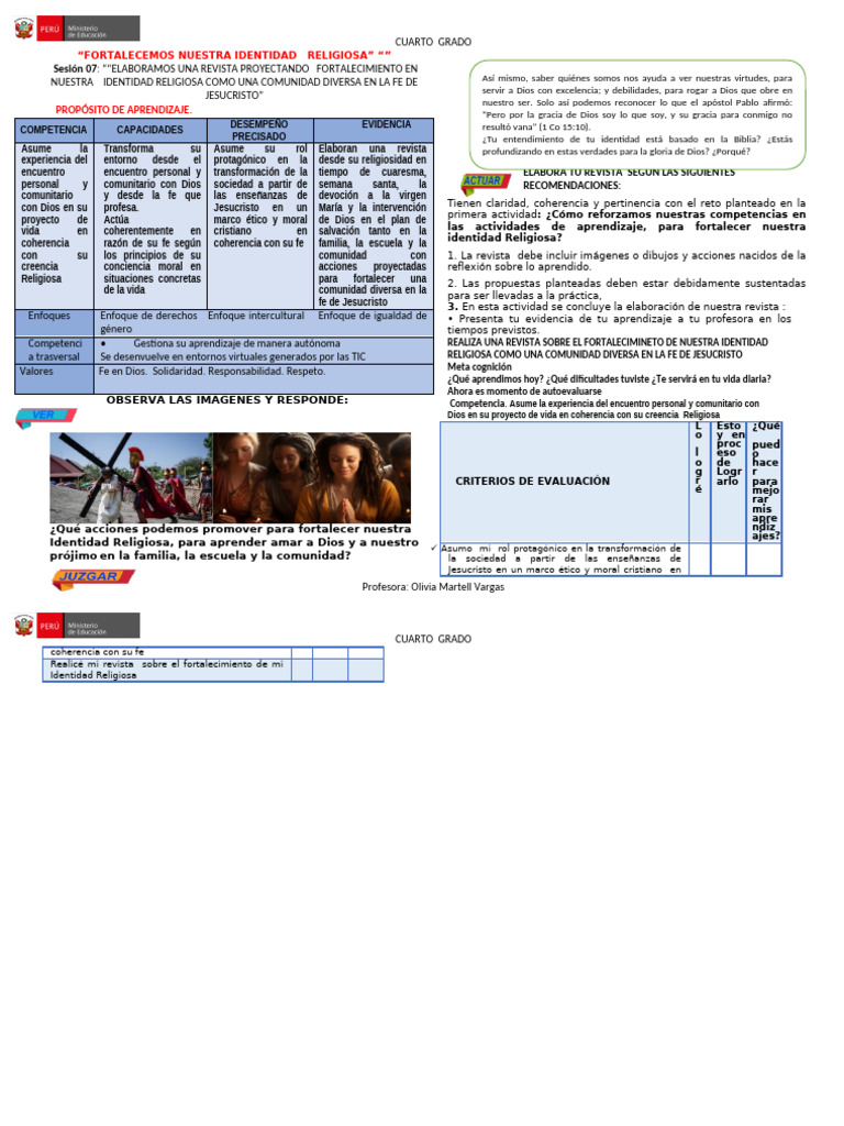 Elaboramos Una Revista Cuarto | PDF | Fe | Moralidad