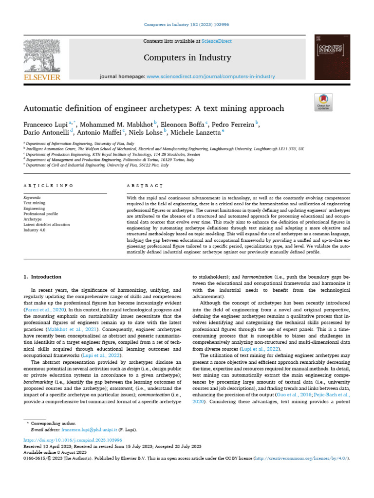 Automatics Profiles in Engineer - Article | PDF | Learning | Cognitive ...