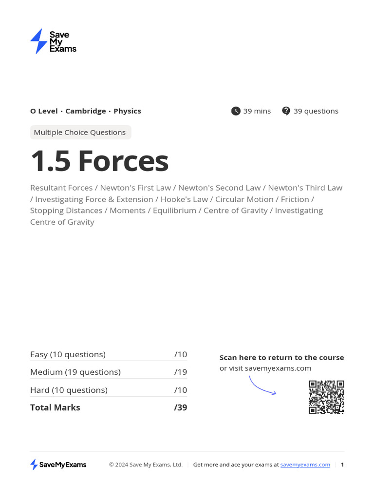 1 5 Forces UNcf0ToDYpRFxhH8 | PDF | Force | Acceleration