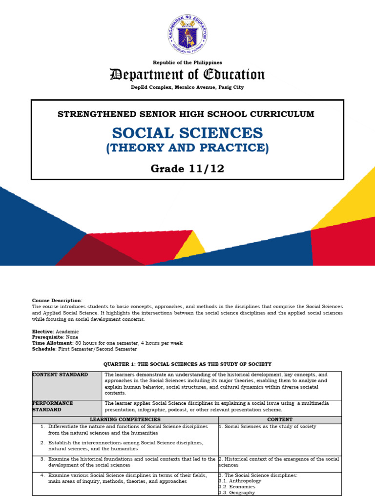 Social Sciences Theory and Practice | PDF | Social Sciences | Science