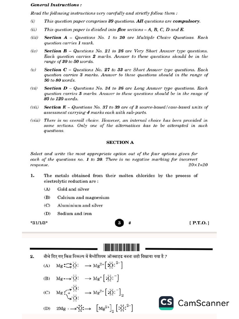 Science Question Paper (1) CLASS 9 | PDF