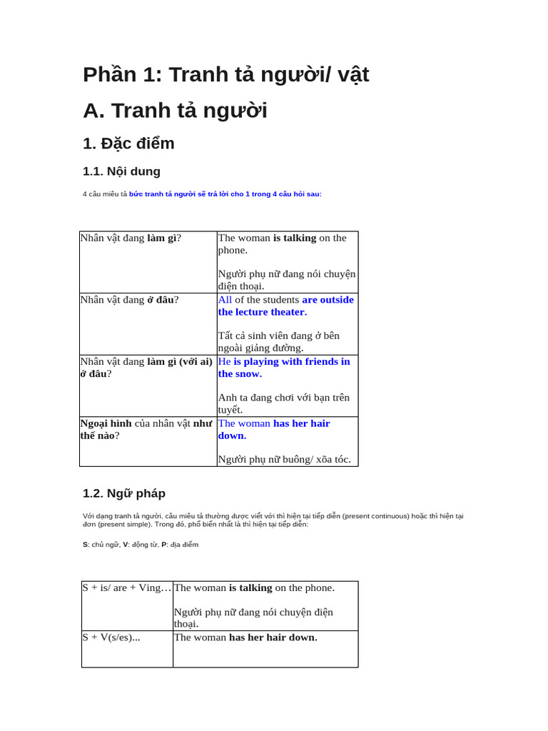 Toeic - Part 1 | PDF
