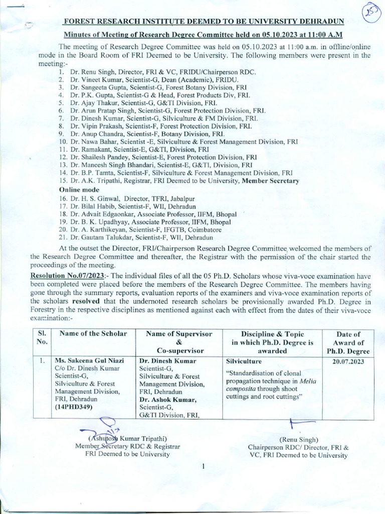 RDC Minutes OCT-final | PDF