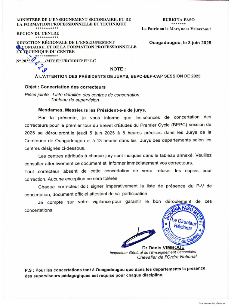 Note Aux Présidents de Jurys | PDF