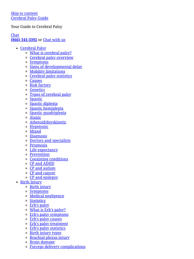 Types of Cerebral Palsy - Learn About The 5 Types of CP | PDF ...