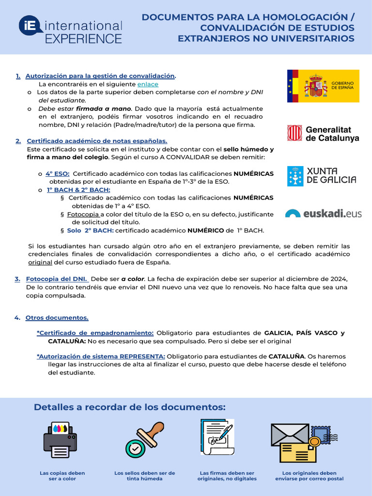 Guía Convalidación USA 2023-24 | PDF