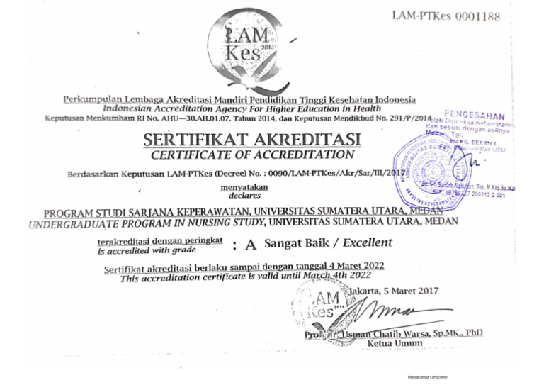 Surat Akreditasi Program Studi Asal | PDF